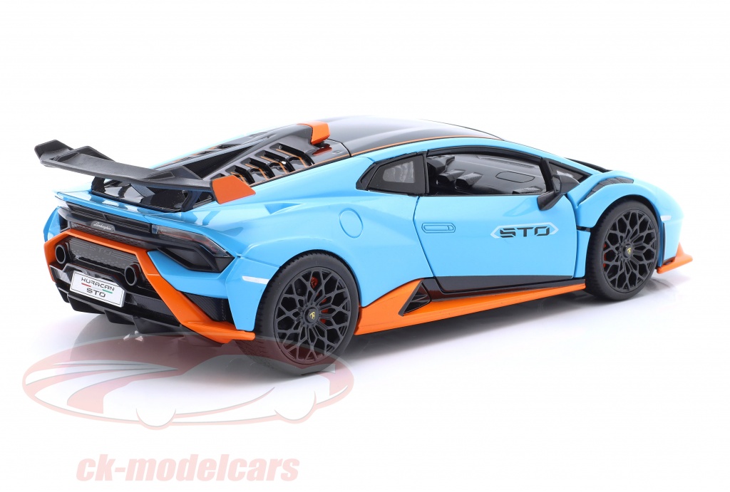 Rastar 1:18 Lamborghini Huracan STO Año de construcción 2021 Azul claro ...