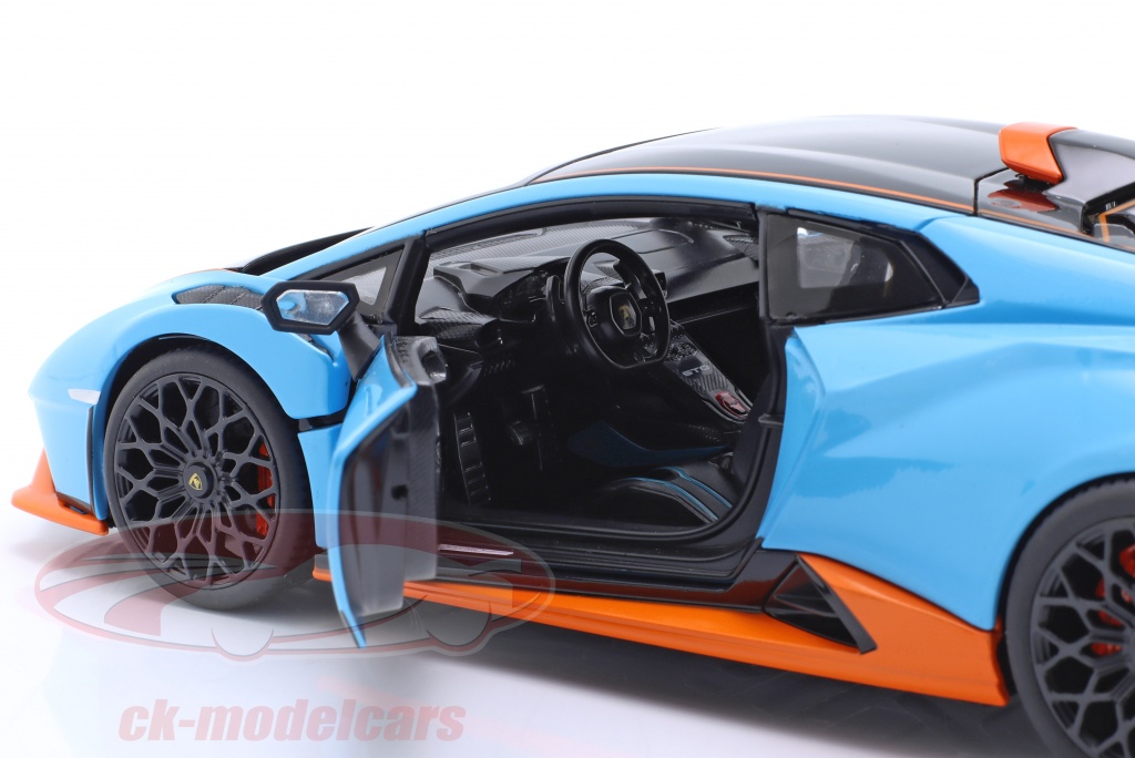Rastar 1:18 Lamborghini Huracan STO Año de construcción 2021 Azul claro ...