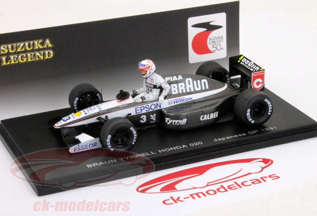 Spark 1:43 S. Nakajima Braun Tyrrell Honda 020 Suzuka Legend formula 1 ...