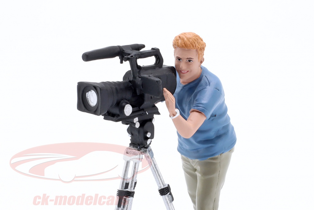 American Diorama 1:18 On Air figuur #5 Set cameraman met camera AD18405 ...