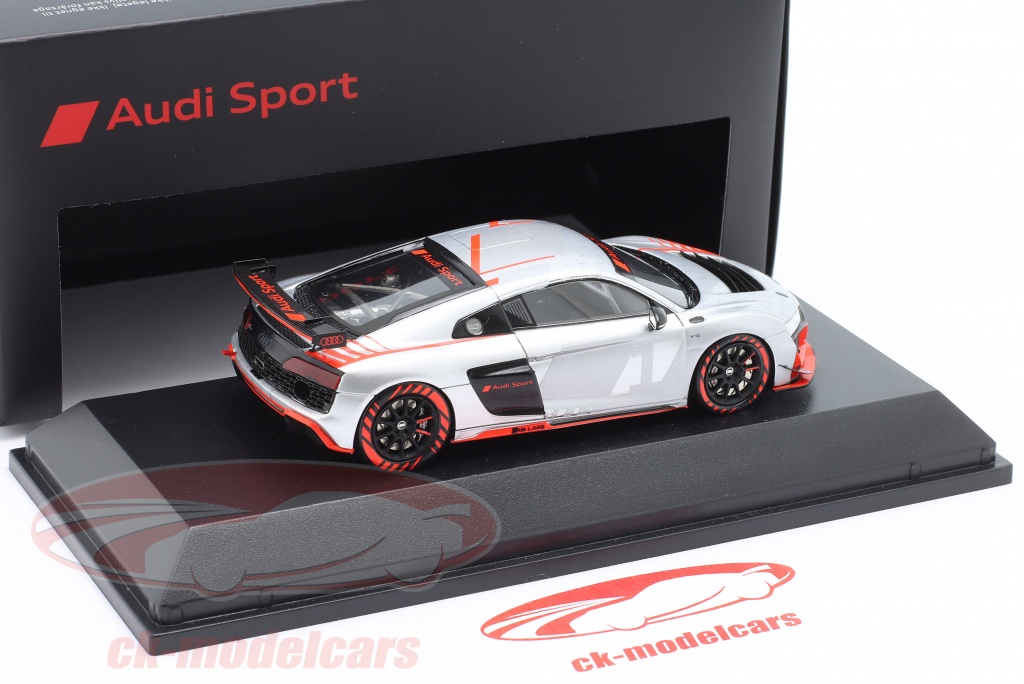 Spark 1:43 Audi R8 LMS GT4 Presentation Car Gris argent / rouge / noir 5022200331 modèle voiture ...