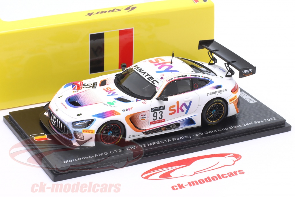 Spark 1:43 Mercedes-Benz AMG GT3 #93 24h Spa 2022 Sky Tempesta Racing ...