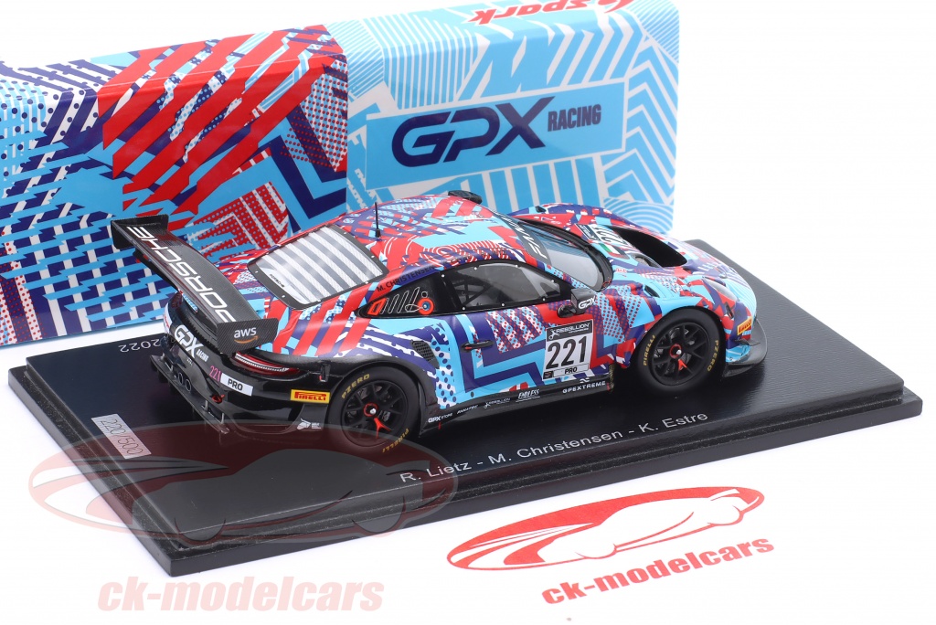 Spark 1:43 Porsche 911 GT3 R #221 Test Days 24h Spa 2022 GPX Martini ...
