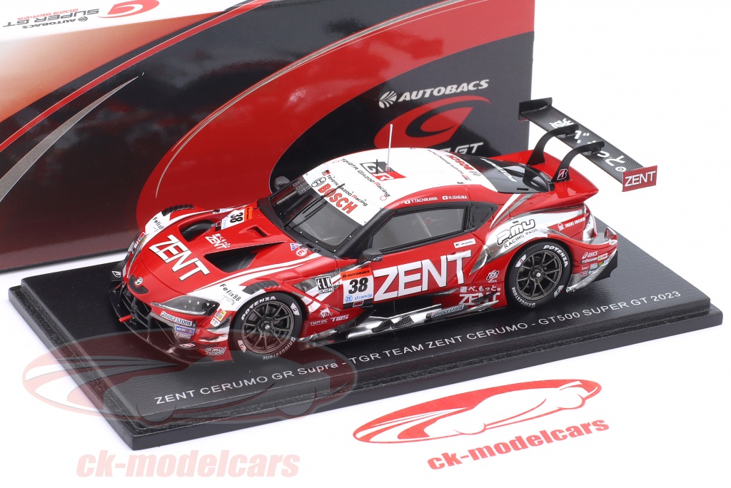 Spark 1:43 Toyota GR Supra GT500 #38 Super GT Series 2023 Tachikawa, Ishiura SGT062 model car ...