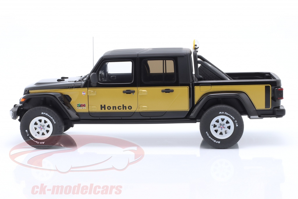 GT-SPIRIT 1:18 Jeep Gladiator Honcho year 2020 black / golden yellow ...