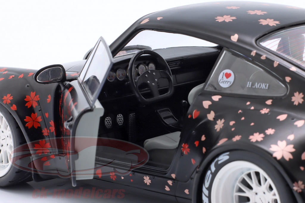 Solido 1:18 Porsche 911 (964) RWB Rauh-Welt Aoki 2021 black with decor ...