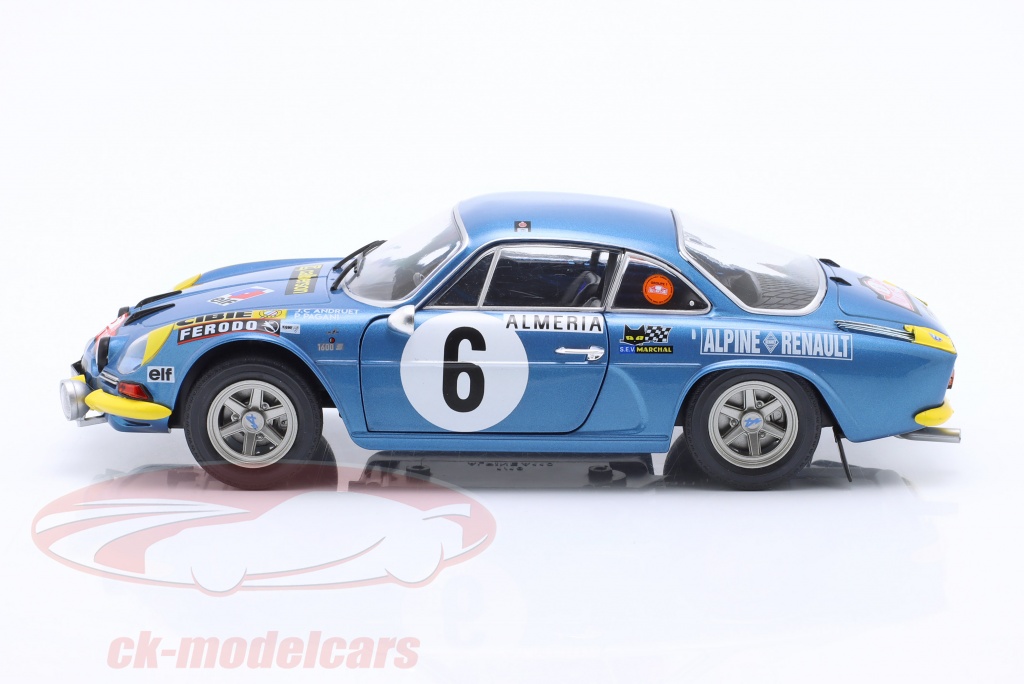 Solido 1:18 Alpine A110 1600S #6 Rallye Monte Carlo 1972 Andruet ...