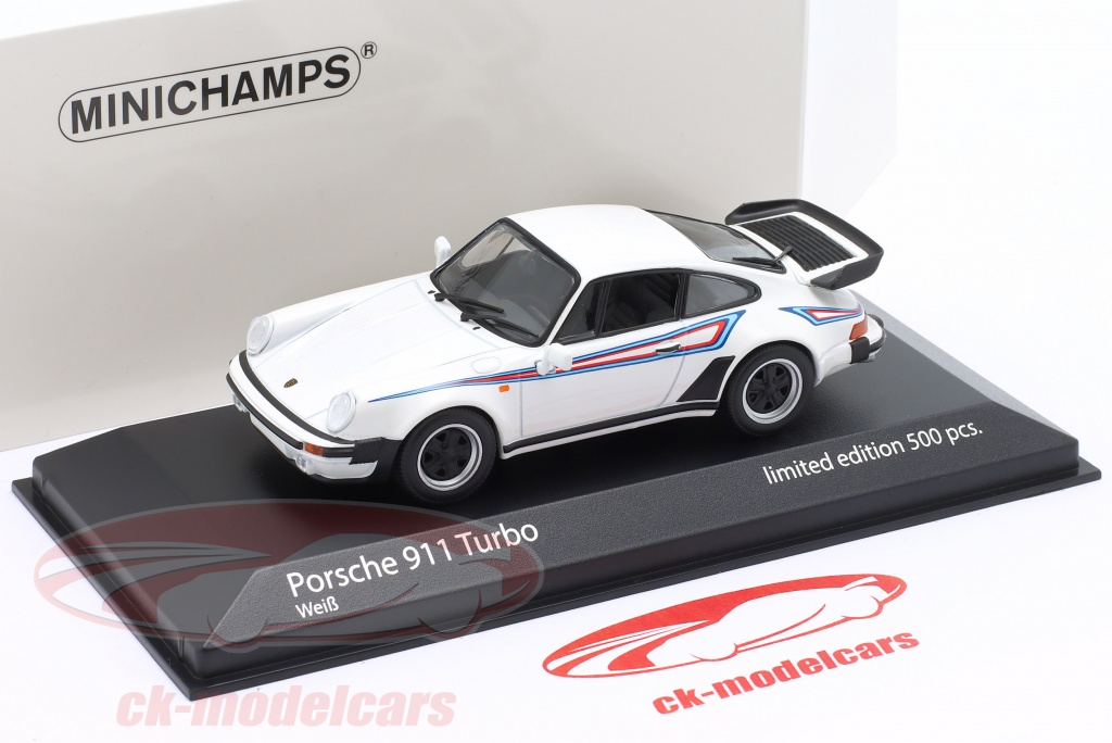 Minichamps 1:43 Porsche 911 (930) Turbo Martini Design year 1976 white ...