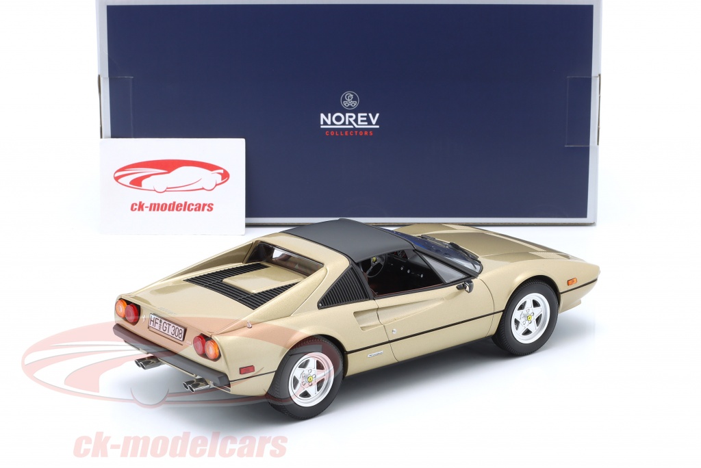 Norev 1:18 Ferrari 308 GTS Quattrovalvole year 1982 gold 187932 model ...