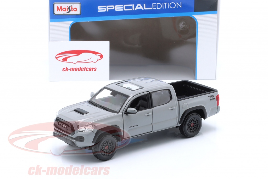 Maisto 1:24 Toyota Tacoma TRD Pro year 2023 grey 32910 model car 32910 ...
