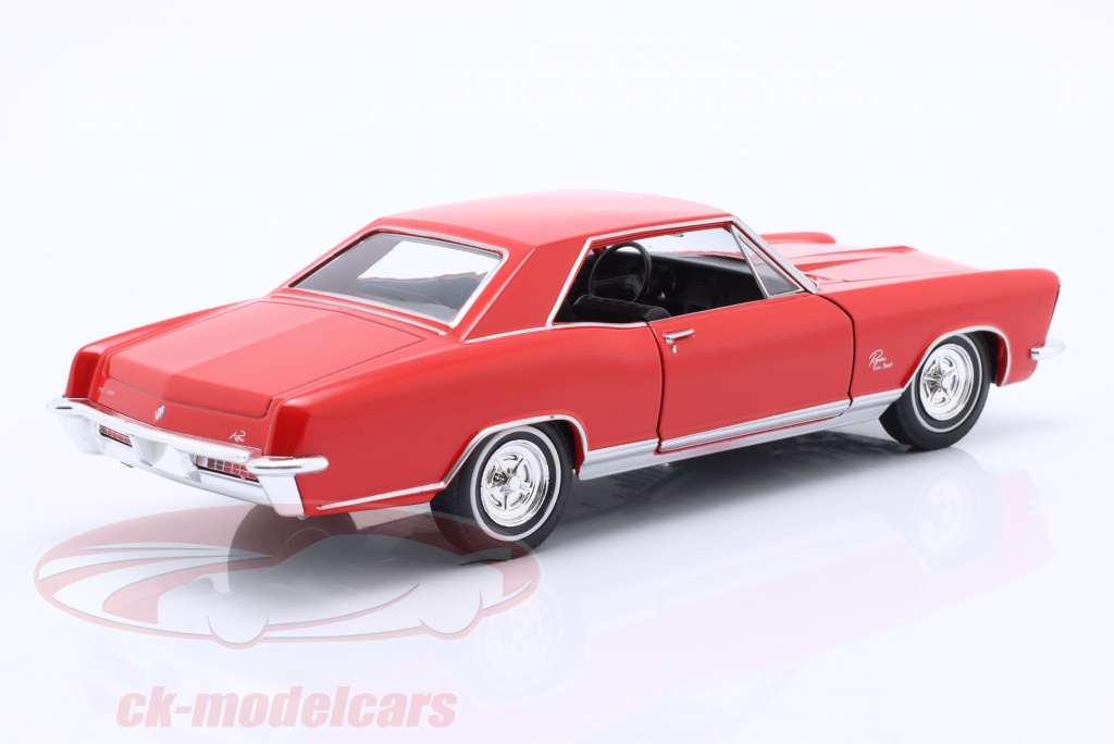 Welly 1:24 Buick Riviera Gran Sport year 1965 red 24072 model car 24072 ...
