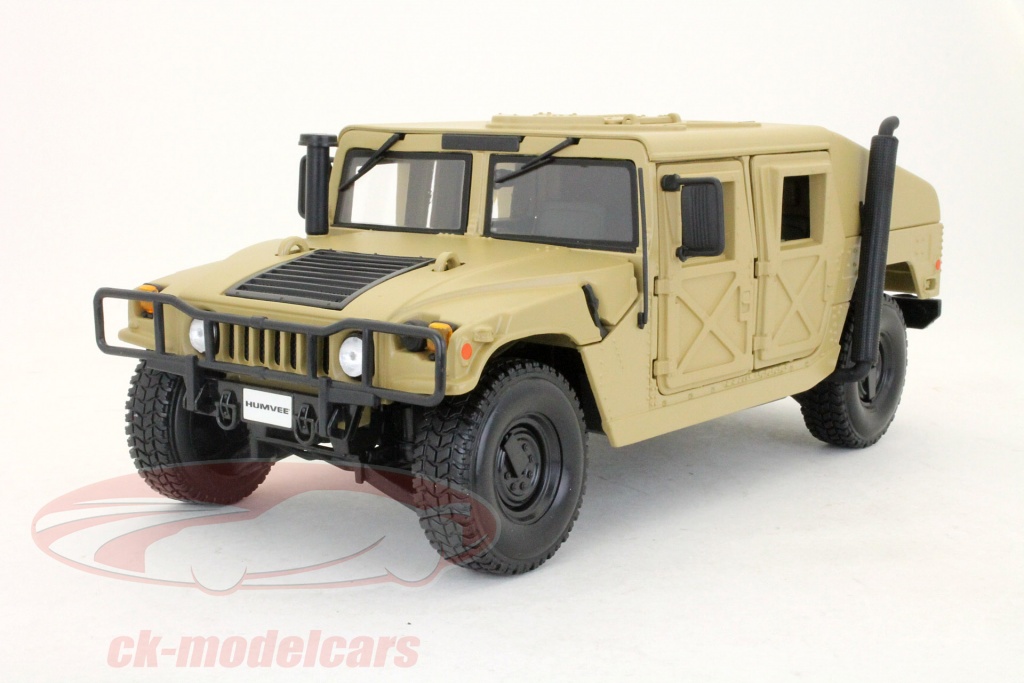 Maisto 1:18 Military vehicle Humvee brown 36874 model car 36874 ...