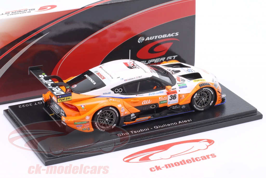 Spark 1:43 Toyota GR Supra GT500 #36 Super GT Series 2022 Tsuboi, Alesi ...