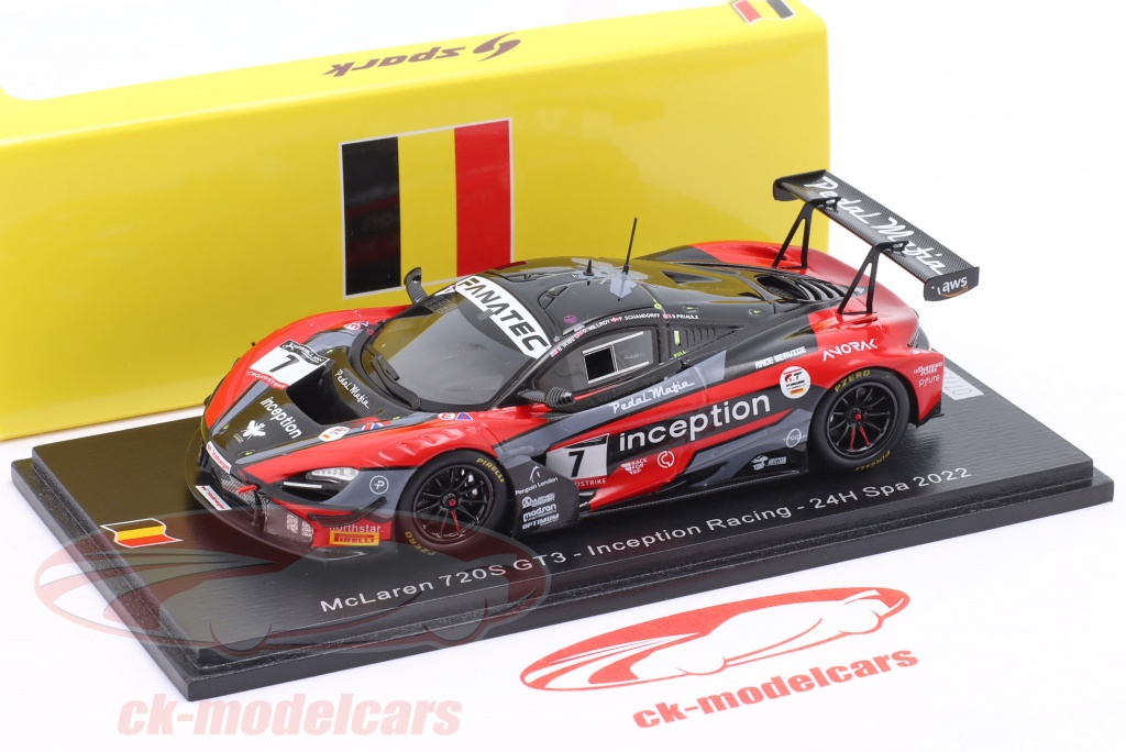 Spark 1:43 McLaren 720S GT3 #7 24 uur Spa 2022 Iribe, Millroy, Priaulx ...