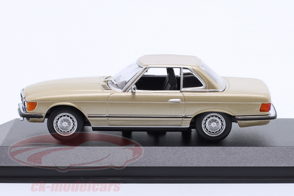 Minichamps 1:43 Mercedes-Benz 350SL Cabriolet Hardtop year 1974 gold 940033450 model car ...