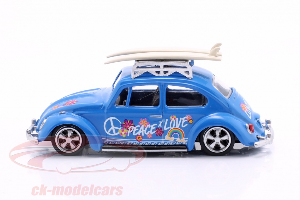 Schuco 1:64 Volkswagen VW Beetle Surfer Construction year 1950 blue ...