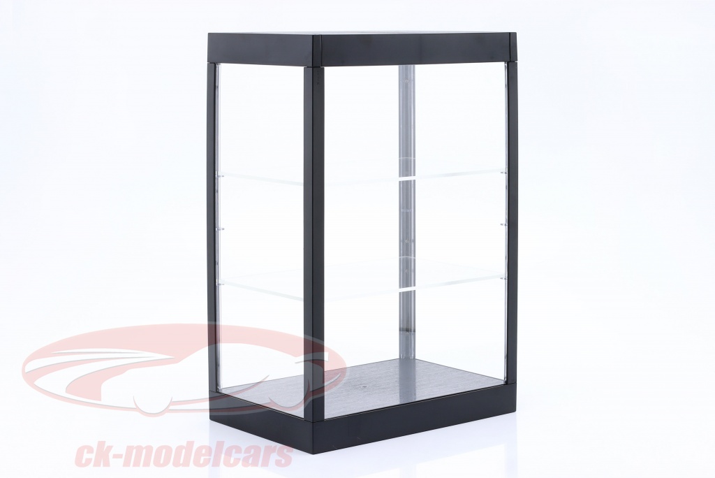 Single showcase with LED lighting for scale 1:18, 1:24, 1:43 black ...