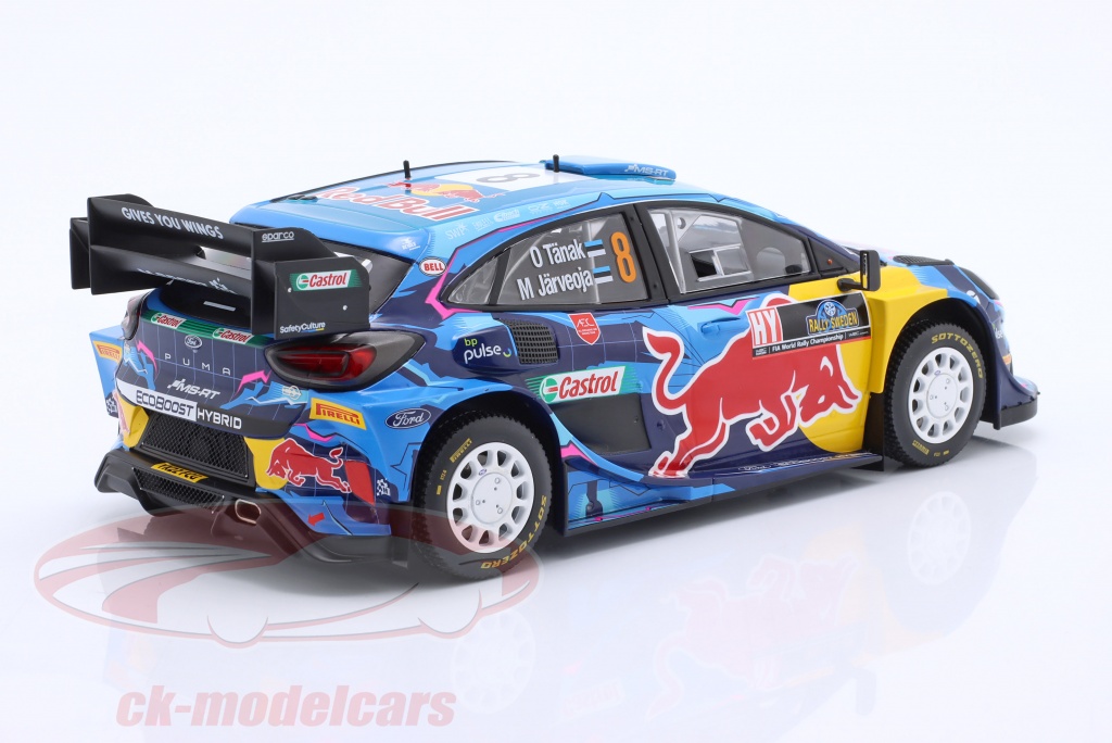 Ixo 1:18 Ford Puma Rally1 #8 vincitore Rallye Svezia 2023 Tänak ...