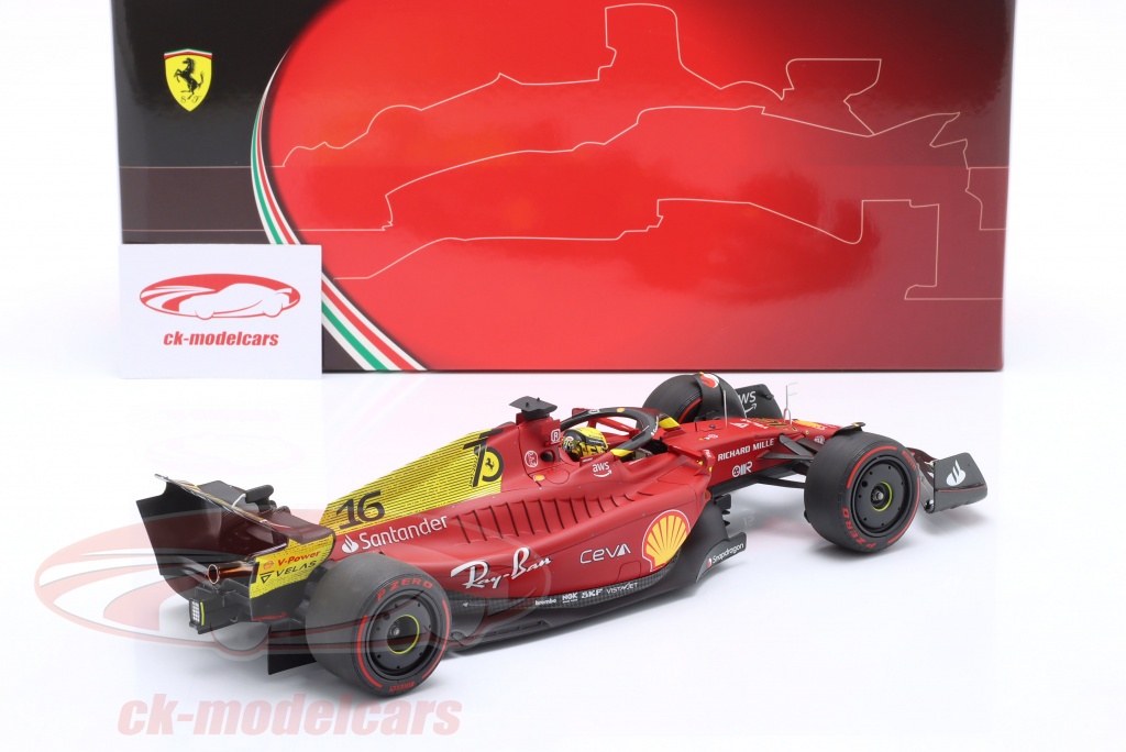 BBR Models 1:18 Charles Leclerc Ferrari F1-75 #16 2do Italien GP ...