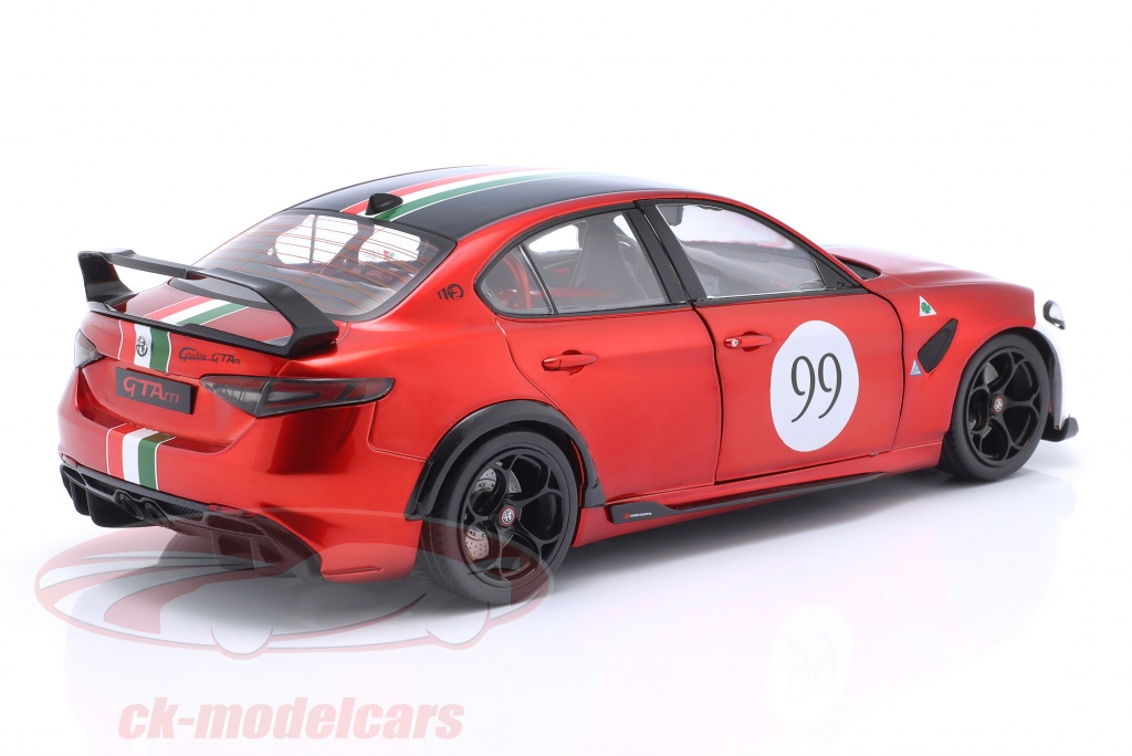 Solido 1:18 Alfa Romeo Giulia GTAm #99 建設年 2022 alfa 赤 / 白 S1806904 モデル ...