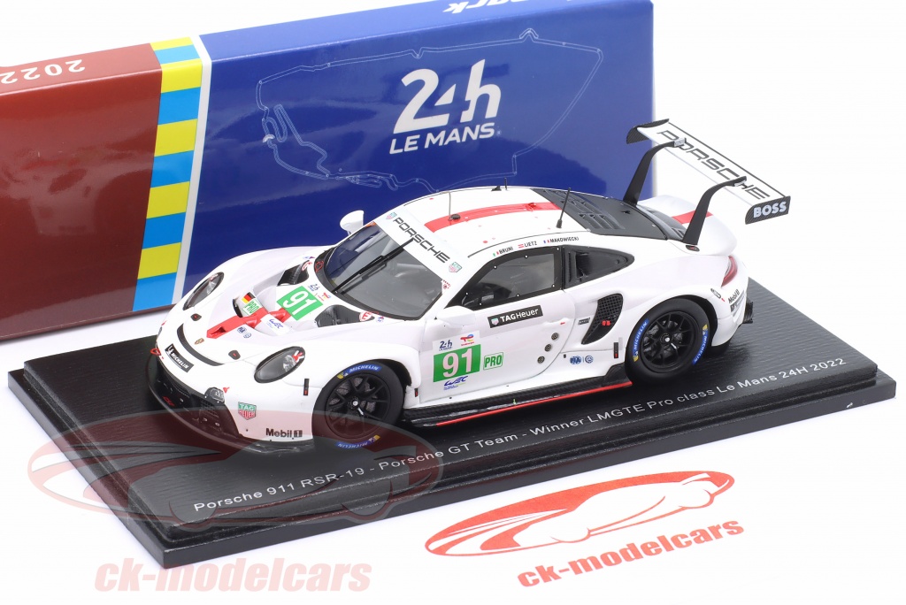 Spark 1:43 Porsche 911 RSR #91 победитель LMGTE Pro Class 24h LeMans 2022 Porsche GT Team S8645 ...