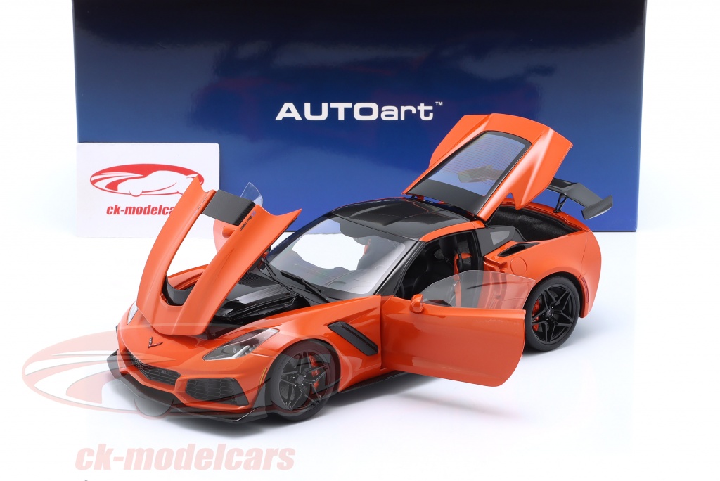 AUTOart 1:18 Chevrolet Corvette C7 ZR1 建設年 2019 sebring オレンジ 71279 モデル ...