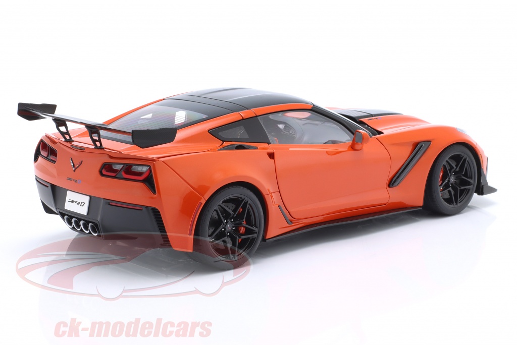 AUTOart 1:18 Chevrolet Corvette C7 ZR1 year 2019 sebring orange 71279 ...