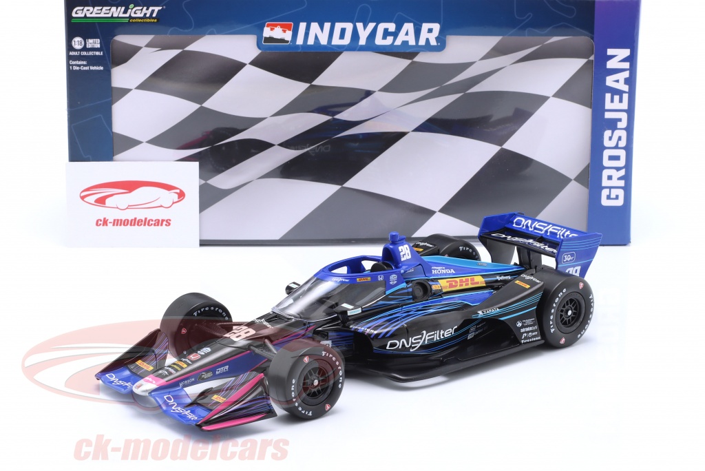 Greenlight 1:18 Romain Grosjean Honda #28 IndyCar Series 2023 11223 ...