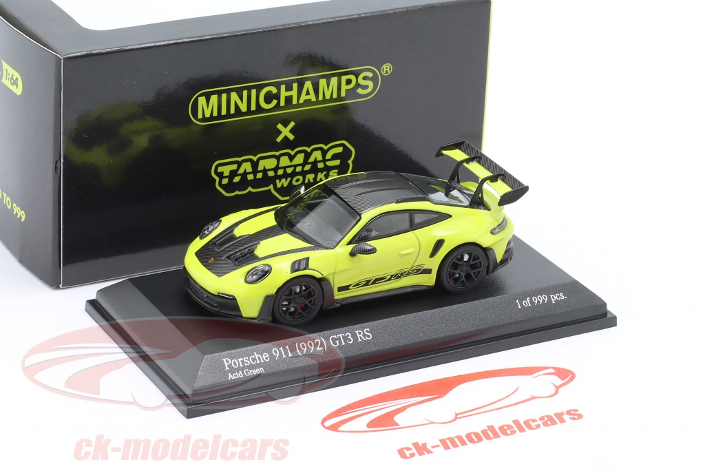 Minichamps 1:64 Porsche 911 (992) GT3 RS Baujahr 2022 acid grün ...