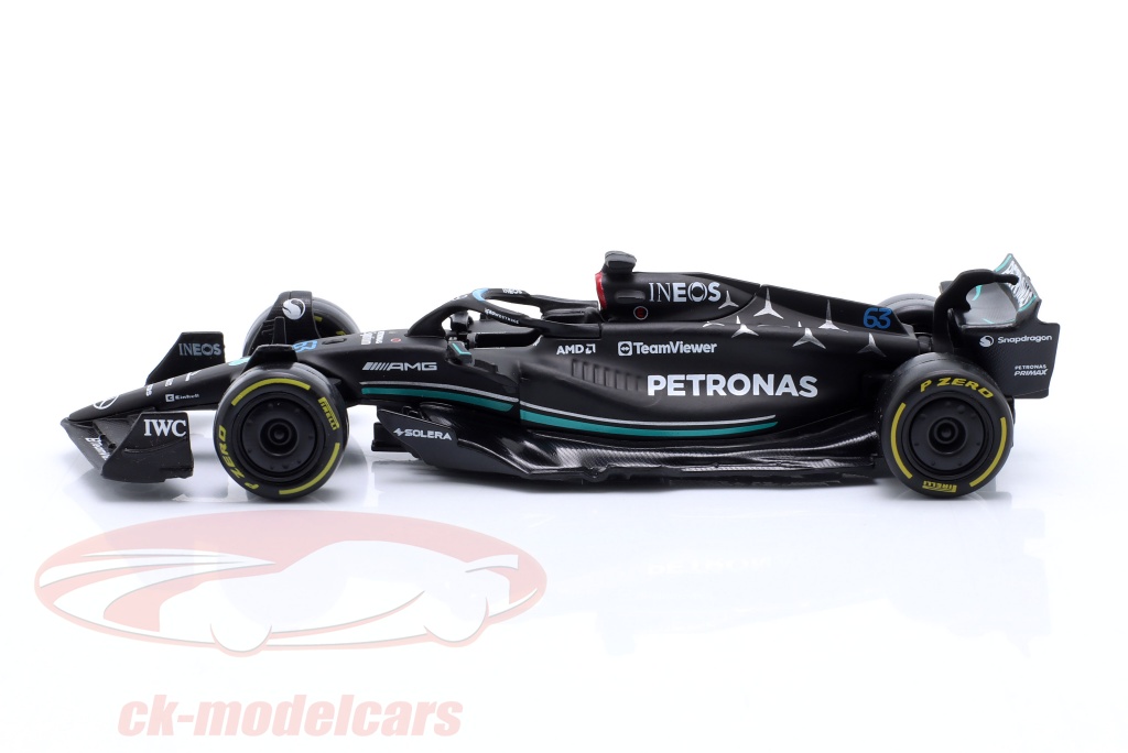 Bburago 1:43 George Russell Mercedes AMG F1 W14 #63 formula 1 2023 18 ...
