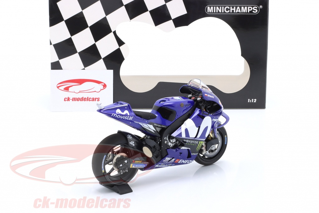Minichamps 1:12 Yamaha YZR-M1 #25 4to Moto GP 2018 Maverick Viñales 122183025 modelo coche ...