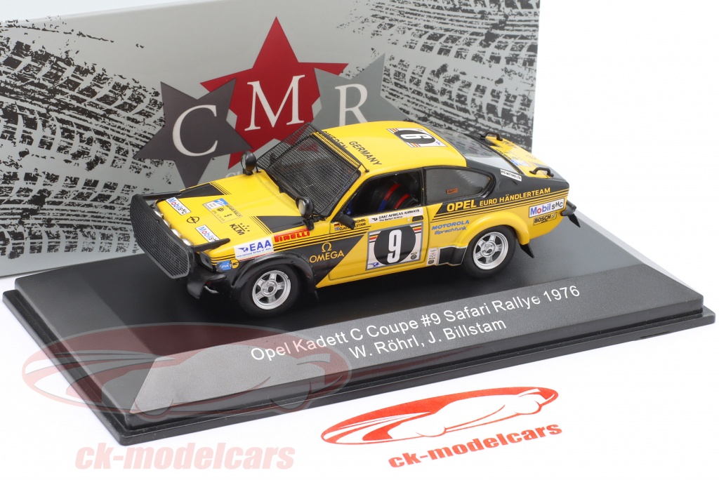 CMR 1:43 Opel Kadett C Coupe #9 Safari Rallye 1976 Röhrl, Billstam ...