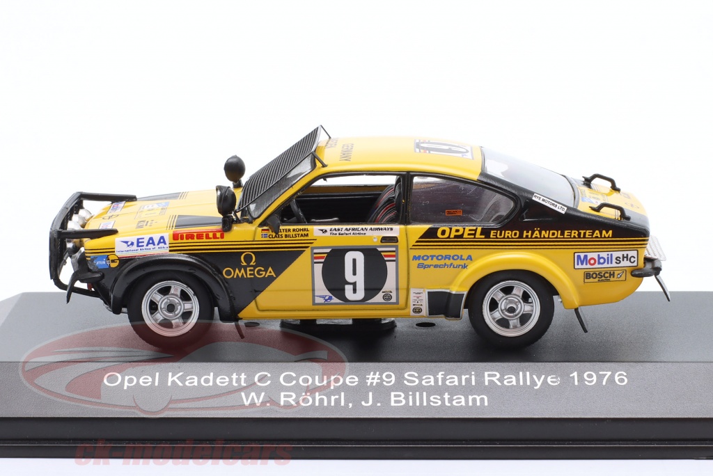 CMR 1:43 Opel Kadett C Coupe #9 Safari Rallye 1976 Röhrl, Billstam ...