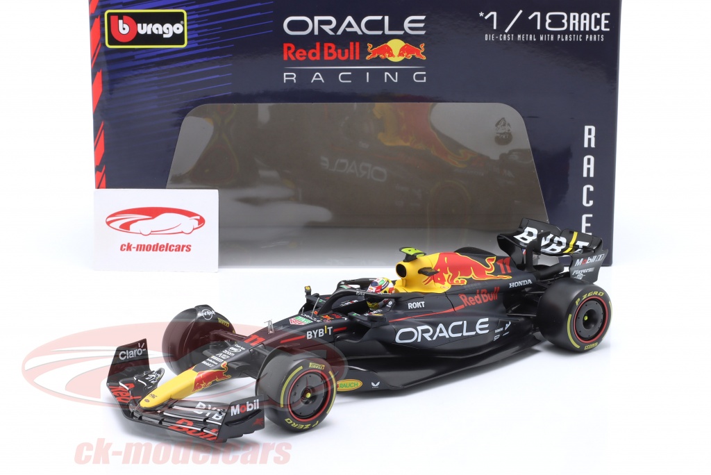 Bburago 1:18 Sergio Perez Red Bull Racing RB19 #11 fórmula 1 2023 18-18003 #11 modelo coche 18 ...