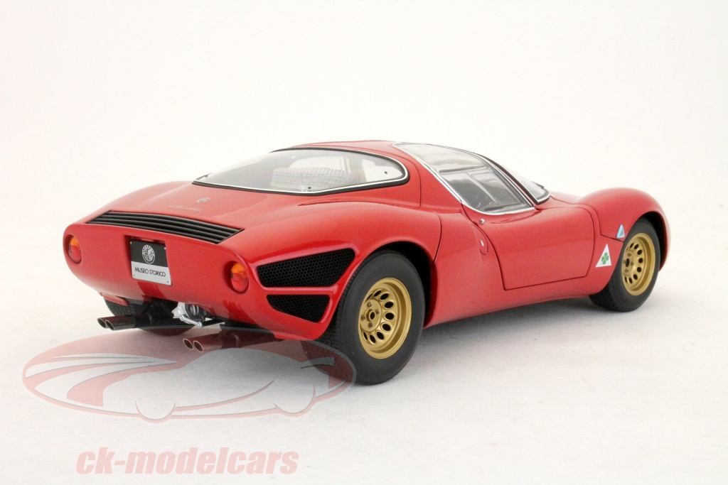 AUTOart 1:18 Alfa Romeo 33 Stradale Prototype Baujahr 1967 rot 70191 ...