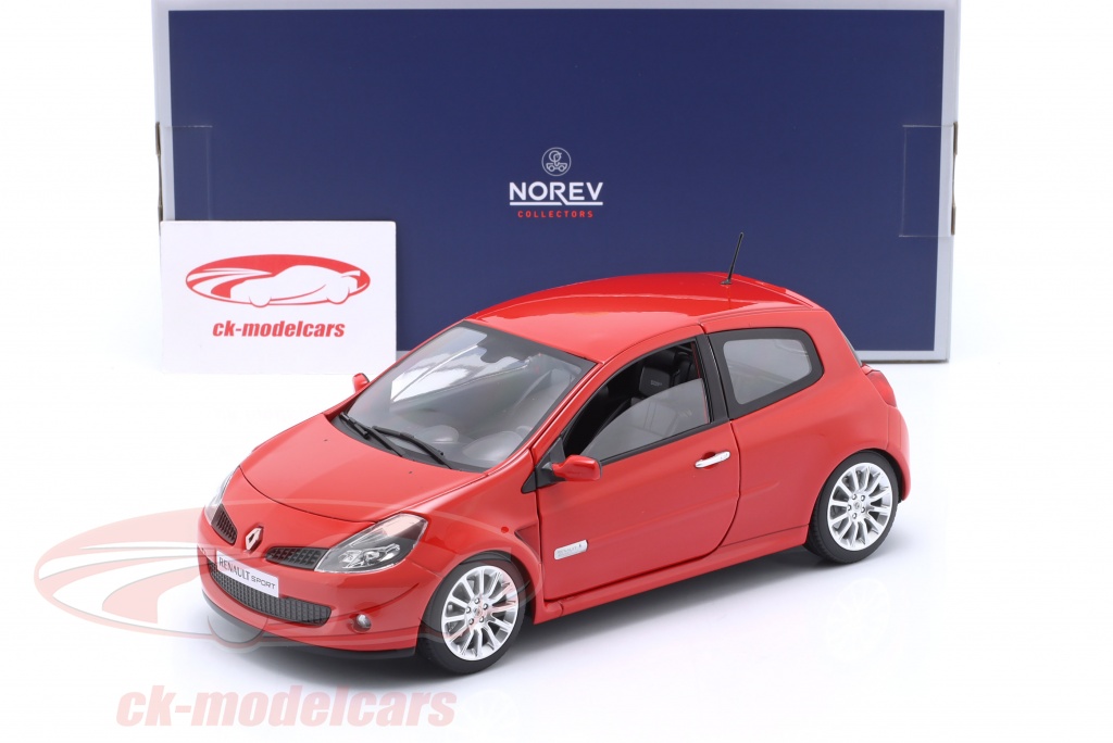 Norev 1:18 Renault Clio 3 RS year 2006 red 185252 model car 185252 ...