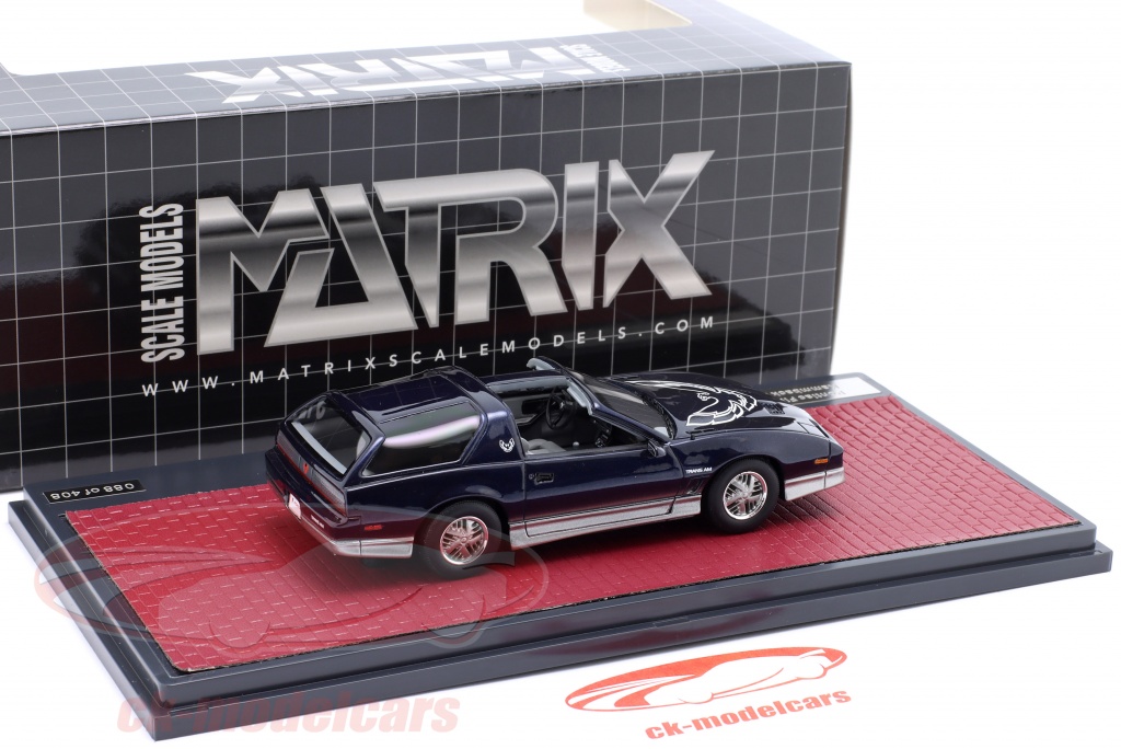 Matrix 1:43 Pontiac Firebird Trans Am Kammback Prototype 1985 black ...