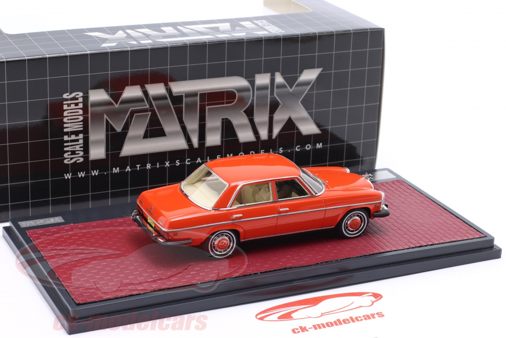 Matrix 1:43 Mercedes-Benz 300D (W115) versión estadounidense 1974 rojo ...