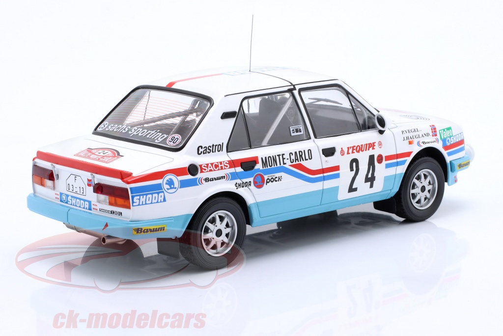 Ixo 1:18 Skoda 130L #24 verzameling Monte Carlo 1987 Haugland, Vegel ...