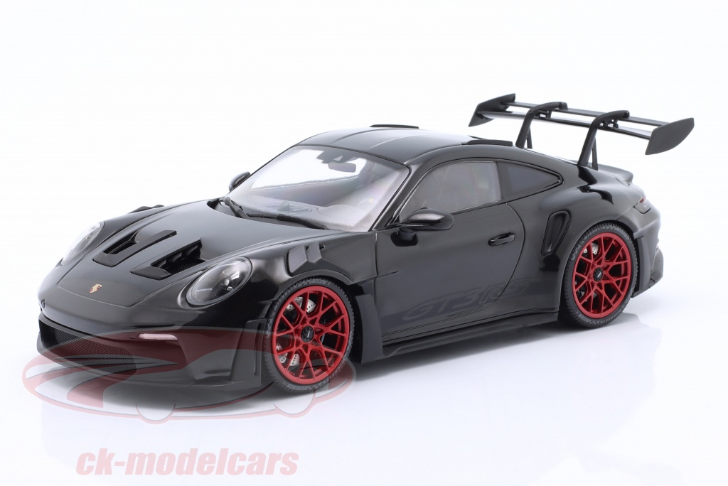 Minichamps 1:18 Porsche 911 (992) GT3 RS Baujahr 2023 schwarz / rote ...