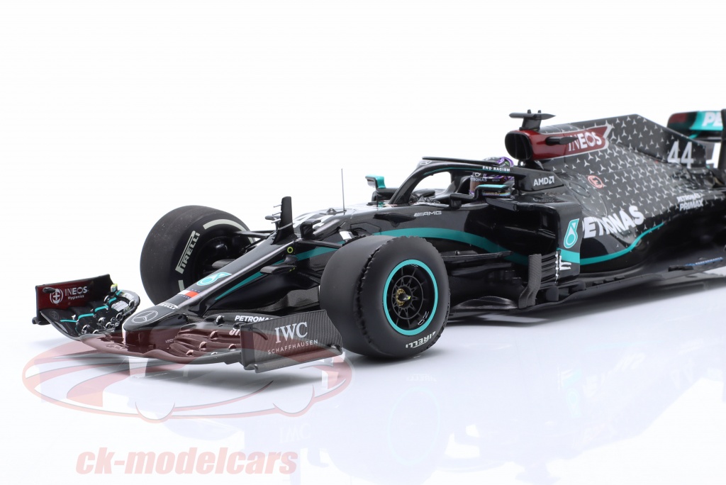 Minichamps 1:18 L. Hamilton Mercedes-AMG F1 W11 #44 Winner British GP Formel 1 Weltmeister 2020 ...