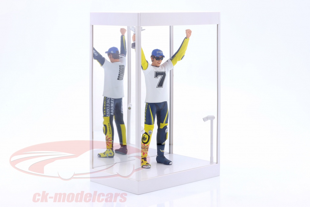 Single display case with 2 movable Led Lamps and Mirror for figures 1:6 ...