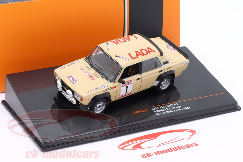 Ixo 1:43 Lada 2105 VFTS #1 winner rally Baltic 1984 Soots, Putmaker ...