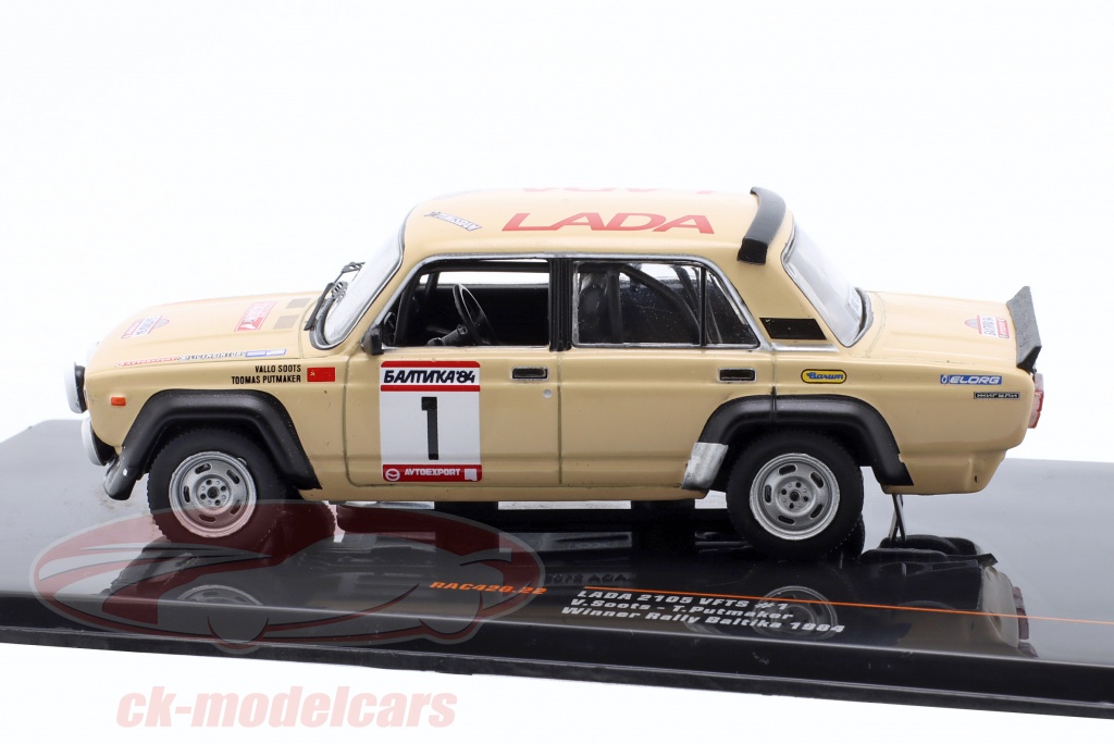 Ixo 1:43 Lada 2105 VFTS #1 Sieger Rallye Baltic 1984 Soots, Putmaker RAC428.22 Modellauto RAC428 ...