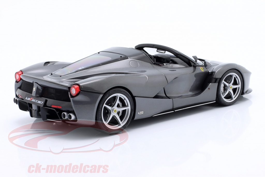 BBR Models 1:18 Ferrari LaFerrari Aperta Bouwjaar 2016 Grijs BBR182234 ...