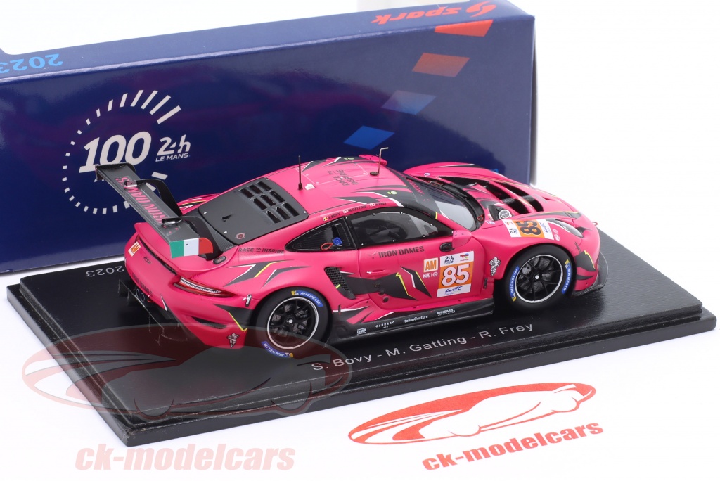 Spark 1:43 Porsche 911 RSR #85 24h LeMans 2023 Bovy, Frey, Gatting S8766 model car S8766 ...