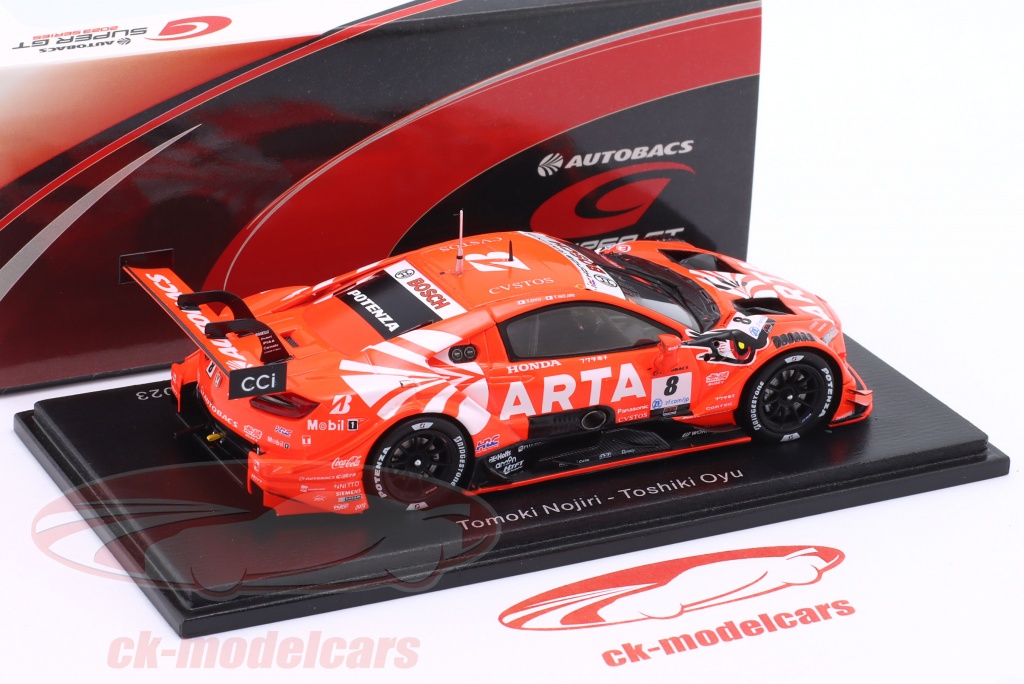 Spark 1:43 Honda NSX-GT #8 Super GT Series 2023 Nojiri, Oyu SGT053 ...