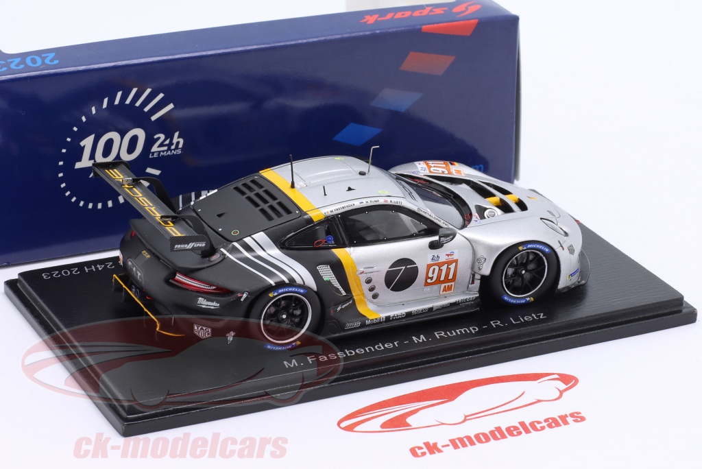 Spark 1:43 Porsche 911 RSR #911 24h LeMans 2023 Fassbender, Lietz, Rump S8771 Modellauto S8771 ...