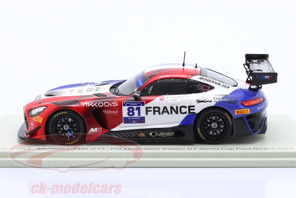 Spark 1:43 Mercedes-Benz AMG GT3 #81 GT Sprint Cup Paul Ricard 2022 ...