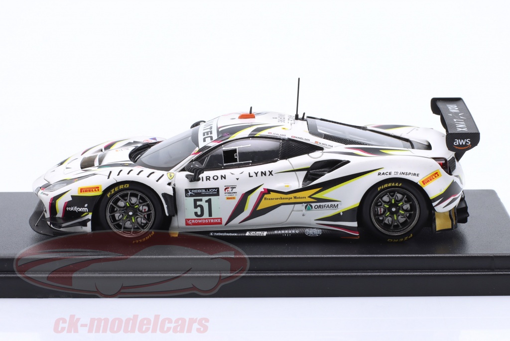 LookSmart 1:43 Ferrari 488 GT3 #51 9th 24h Spa 2022 Iron Lynx LSRC151 Modellauto LSRC151 ...
